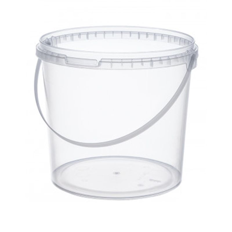 Seau à peinture transparent, vide avec un volume de 2,5 ltr, avec ...