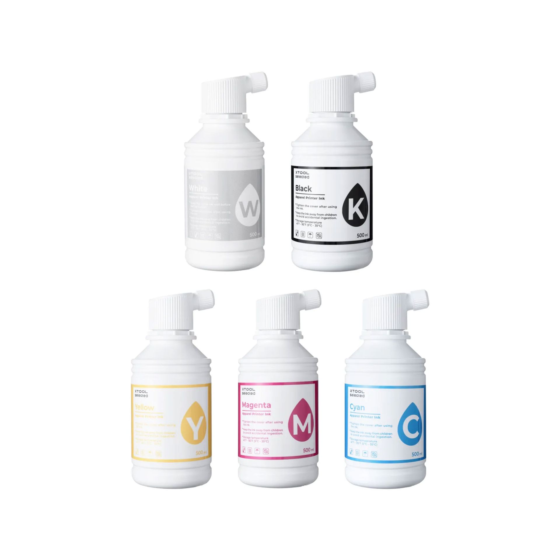 DTF ink xTool, div. colours, bottle 500 g | Cyan | XT-DTF-INK-C