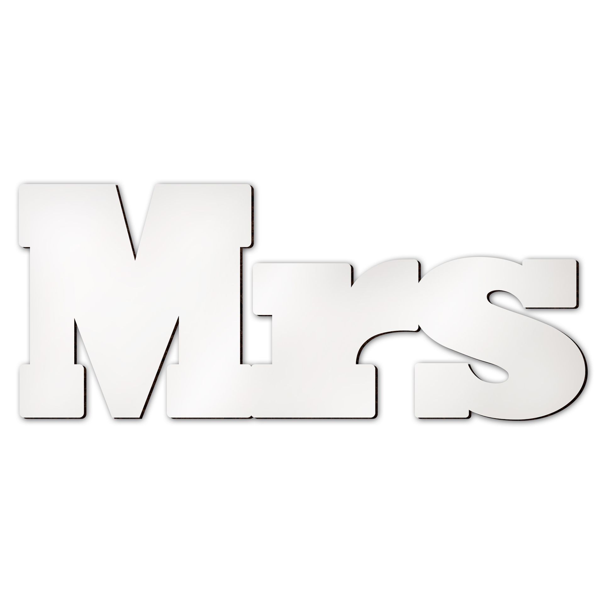 Sublistar® MDF Lettering Mrs, Height 14 cm, 3 mm thickness, 100 pcs ...
