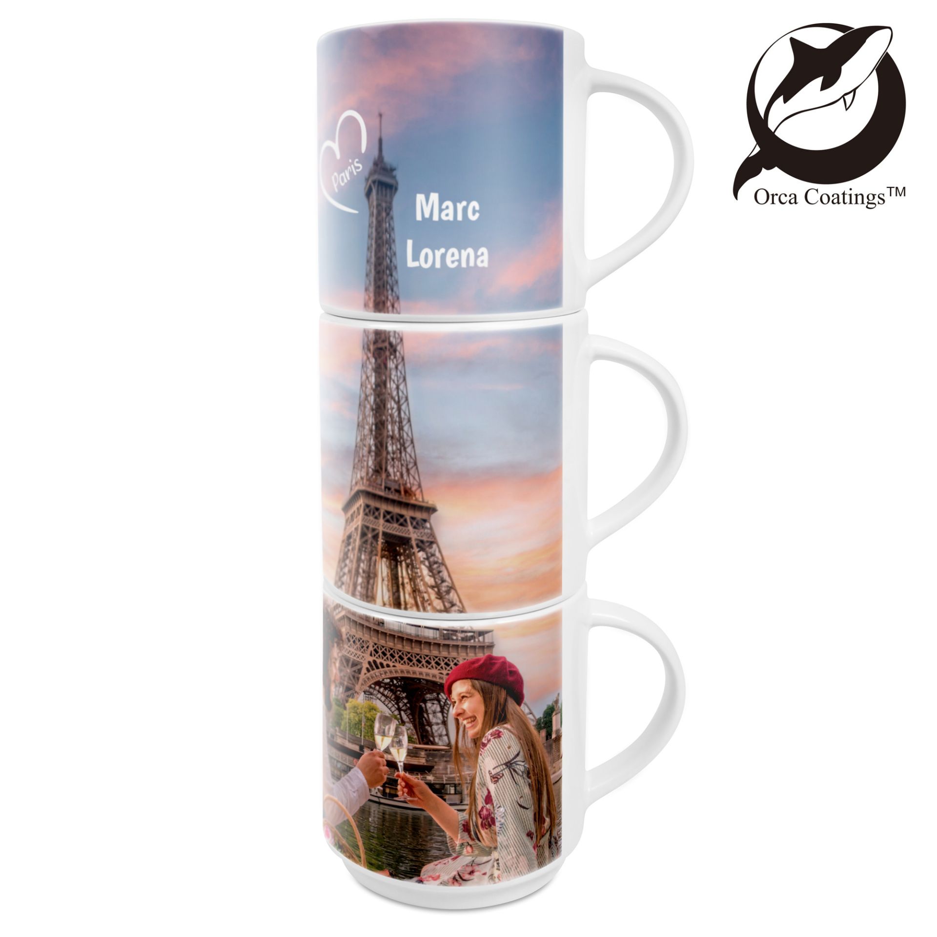 Mug en céramique, superposable 10oz, résistante au lave-vaisselle, 12 ...